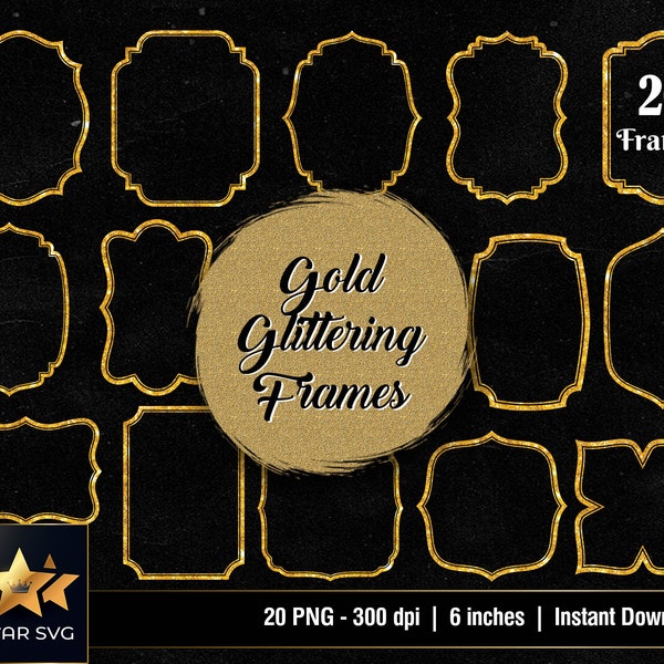 Glitter Frames - Etsy