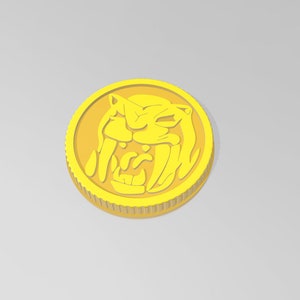 Power Ranger Coins 3D File - Etsy