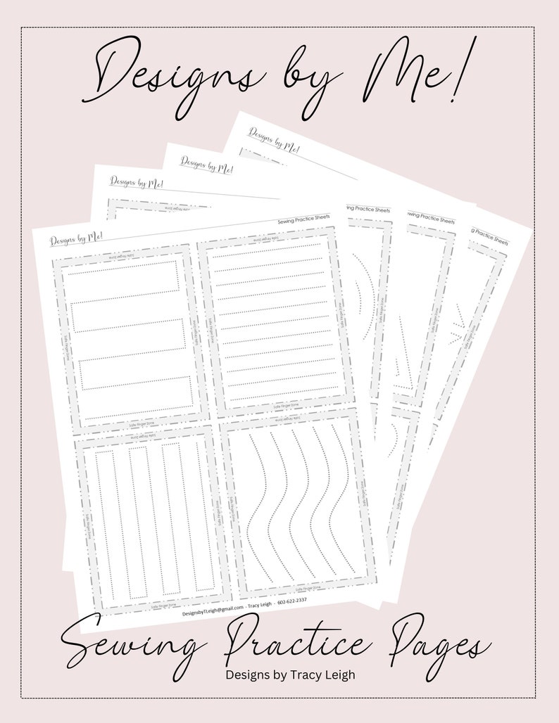 Sewing Practice, 41 Sewing Worksheets Templates for Beginners, Learn ...