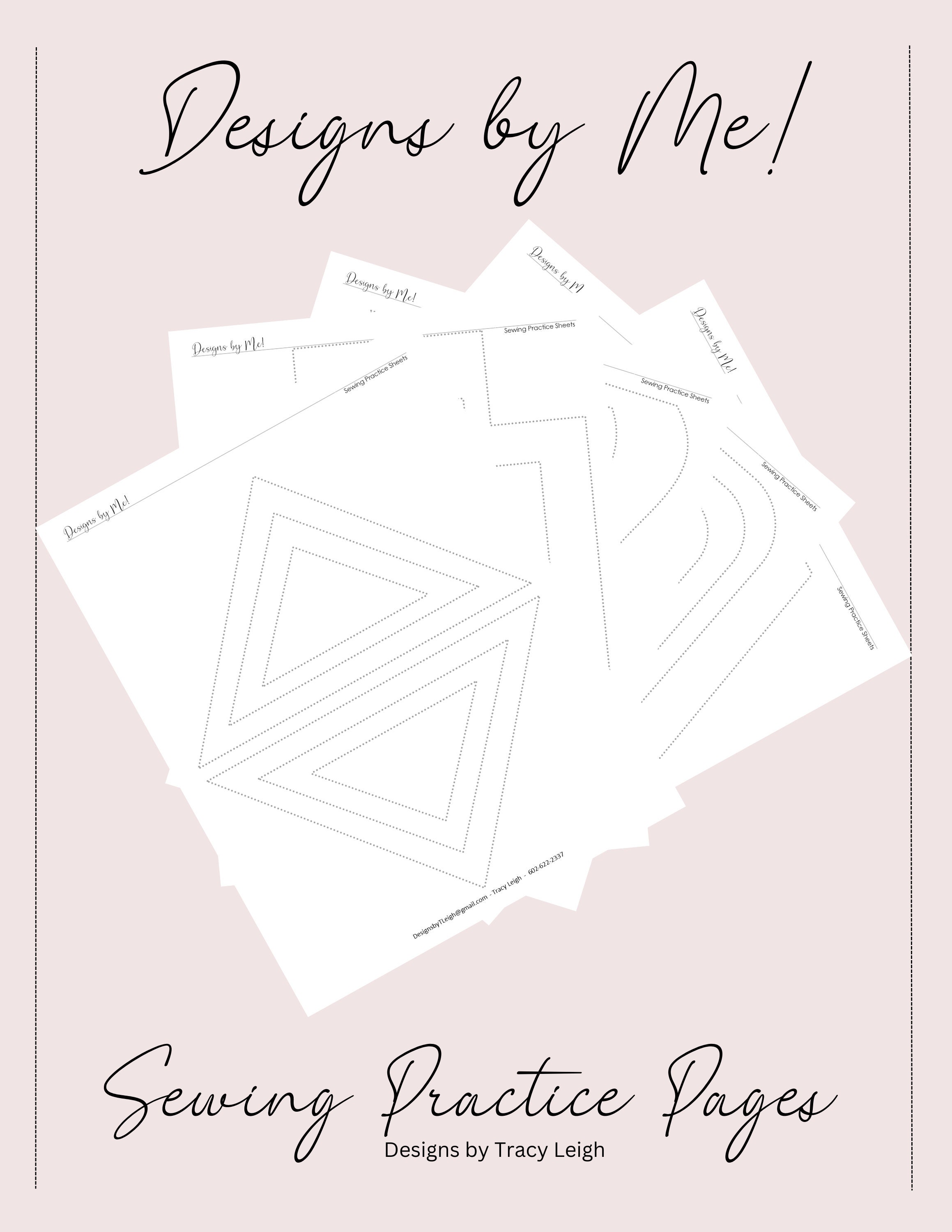 Sewing Practice, 41 Sewing Worksheets Templates for Beginners, Learn ...