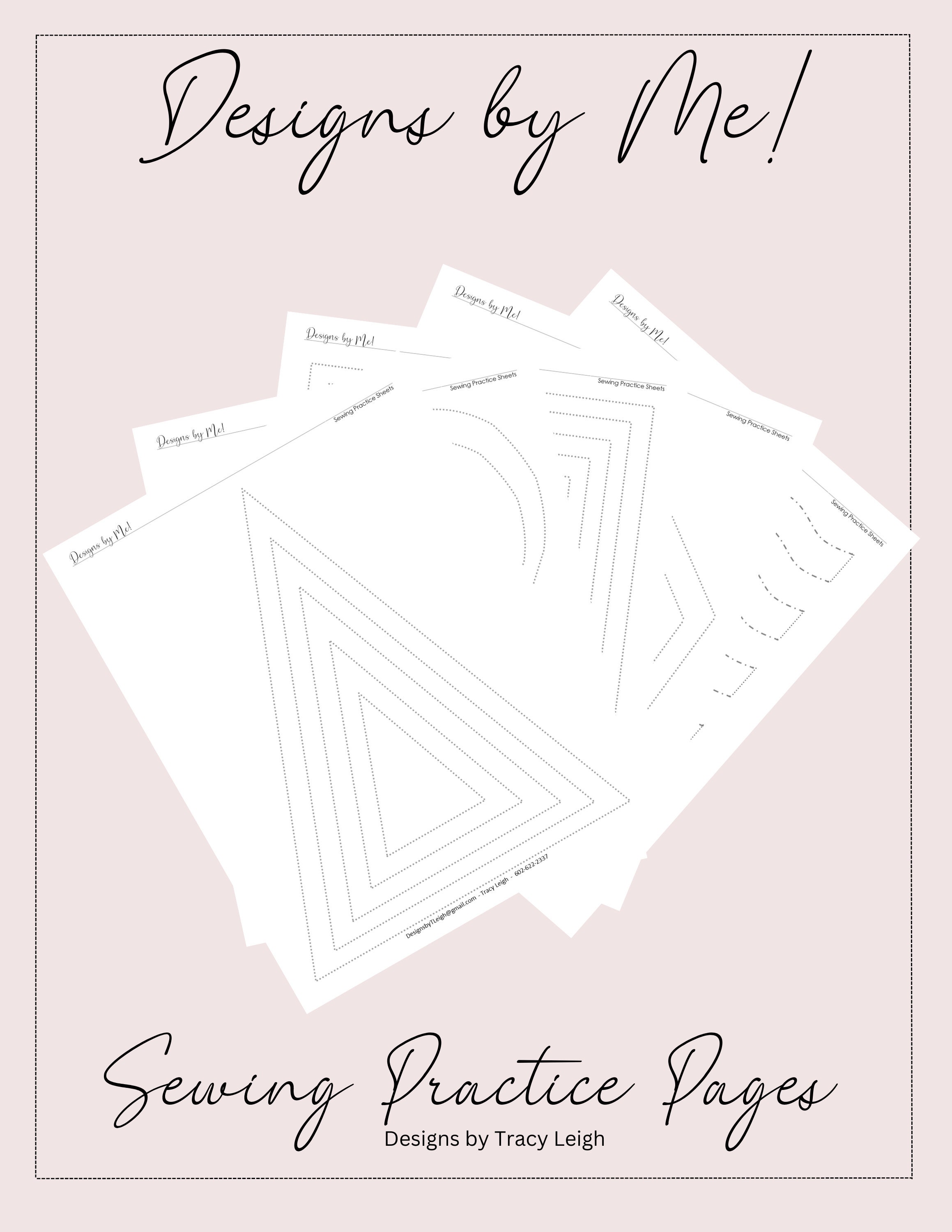 Sewing Practice, 41 Sewing Worksheets Templates for Beginners, Learn ...