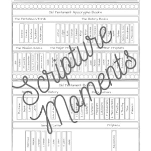 Books of the Bible With Apocrypha Books Printable Coloring - Etsy