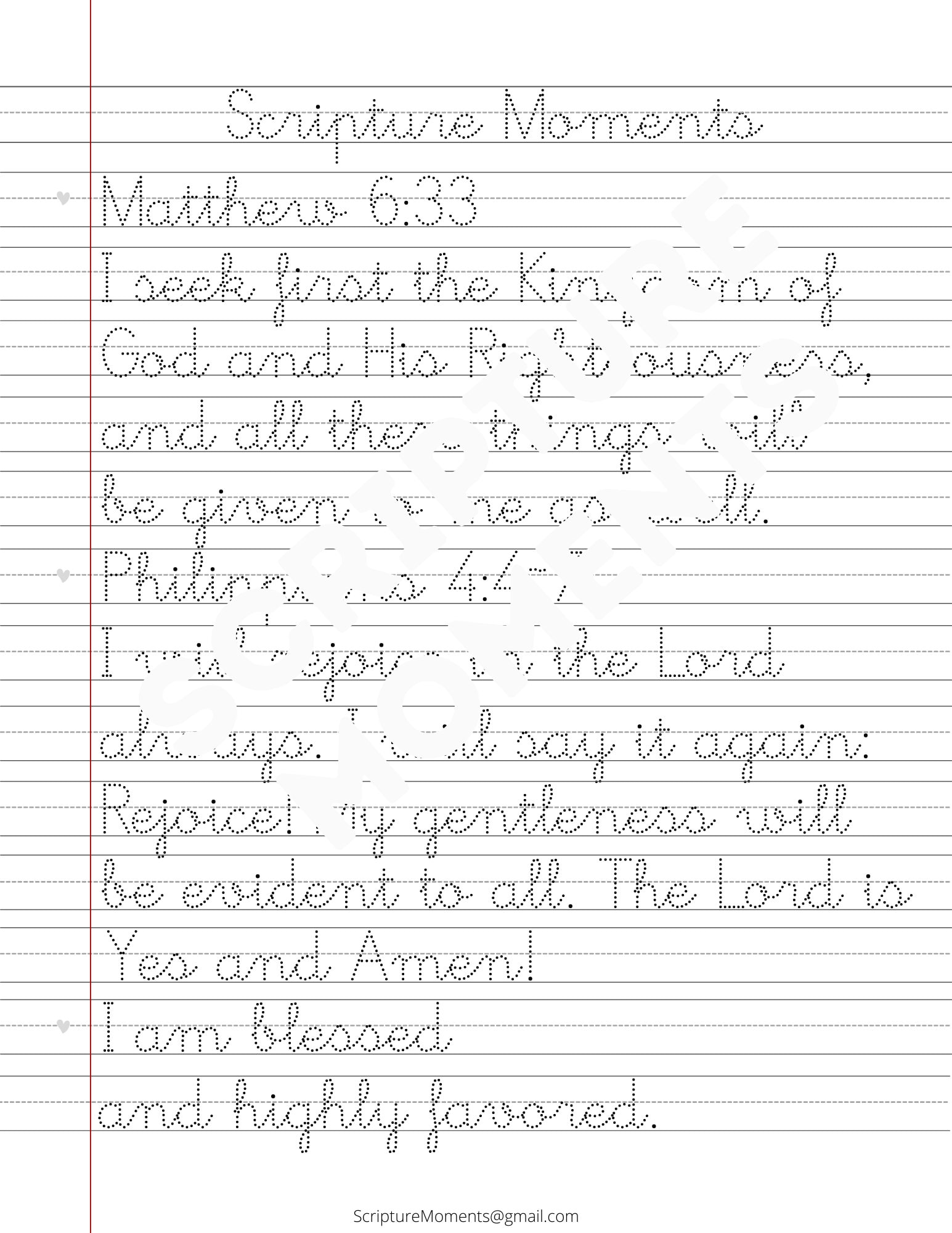 Who I Am in Christ, Full Armor, I Am Blessed Scripture Cursive Writing ...