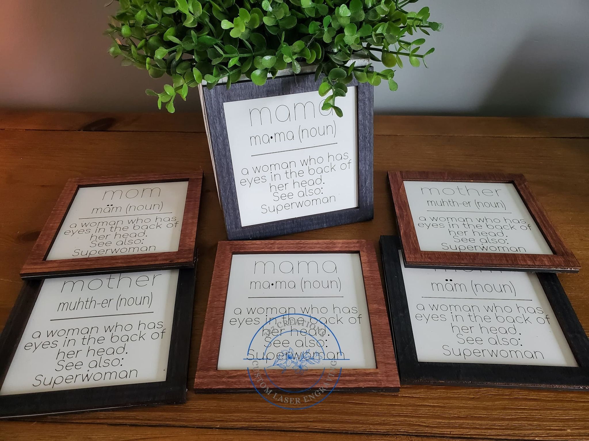 Mom Noun Signs FILE ONLY SVG - Etsy