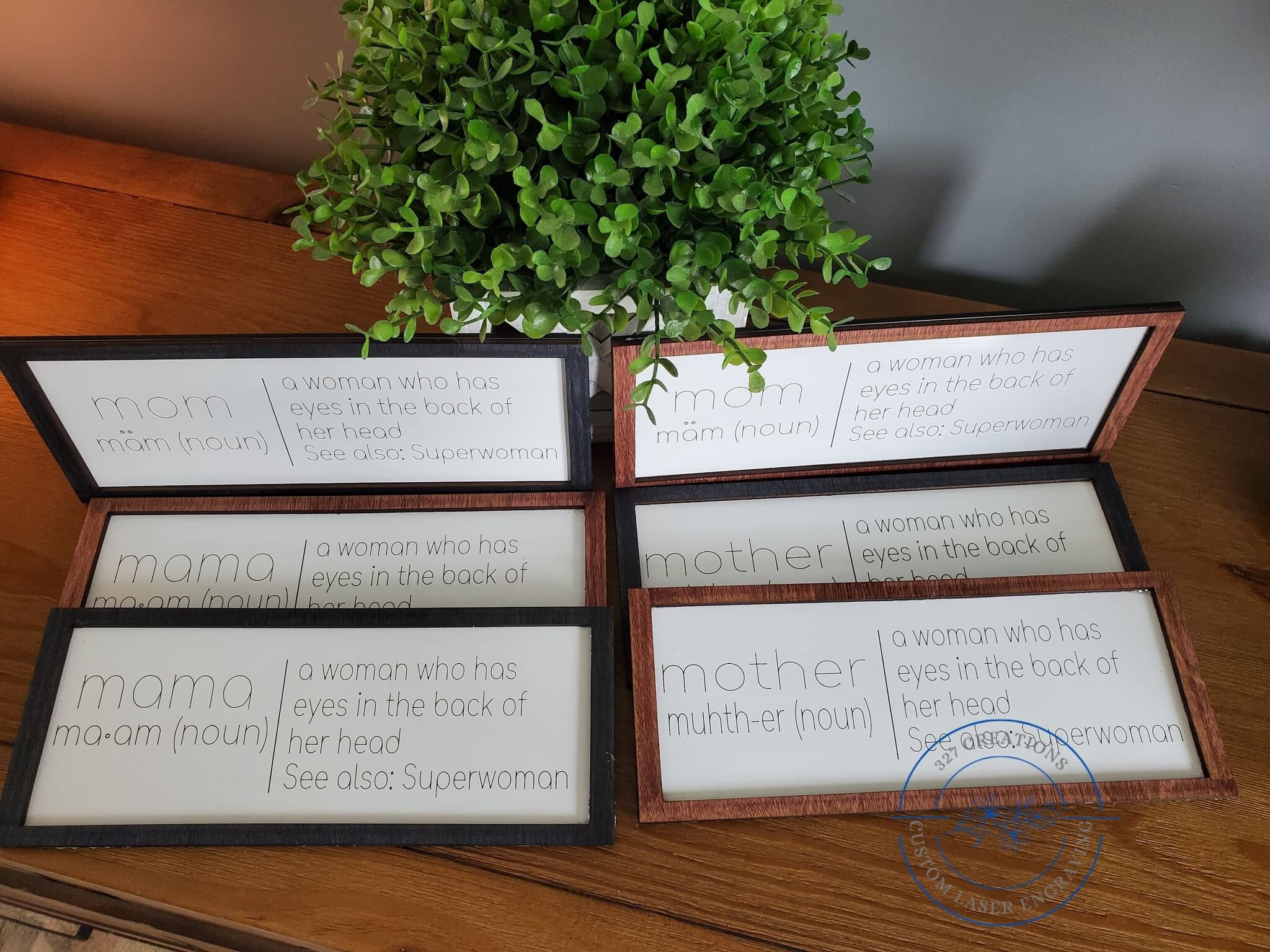 Mom Noun Signs (FILE ONLY SVG) - Etsy