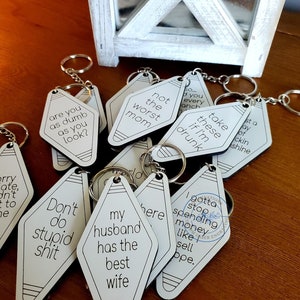 Snarky Keychains SVG ONLY - Etsy