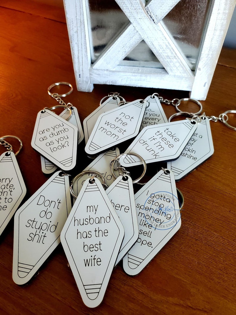 Snarky Keychains SVG ONLY - Etsy