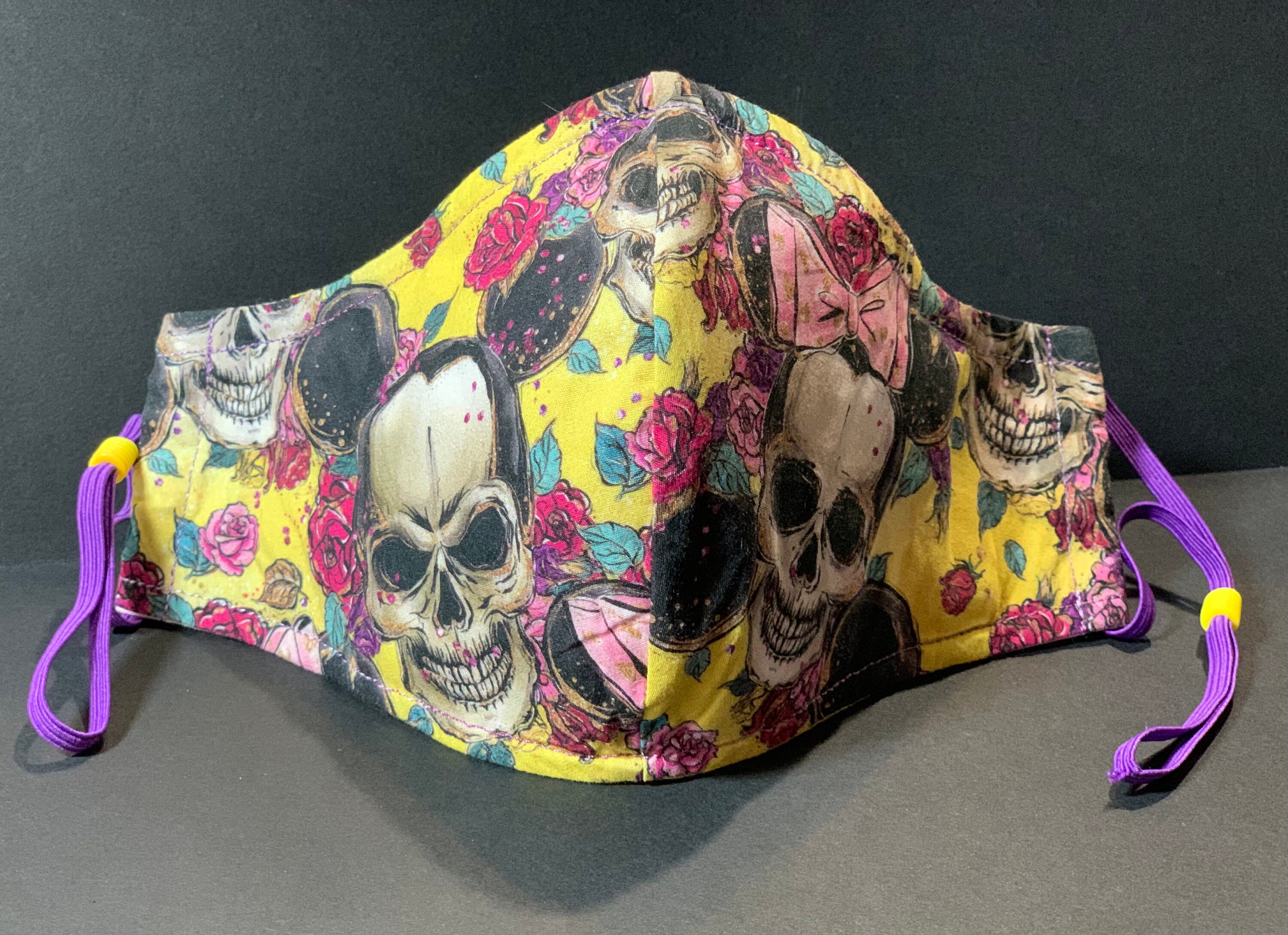 Medium Mickey and Minnie Mouse Skull Face Mask - Etsy