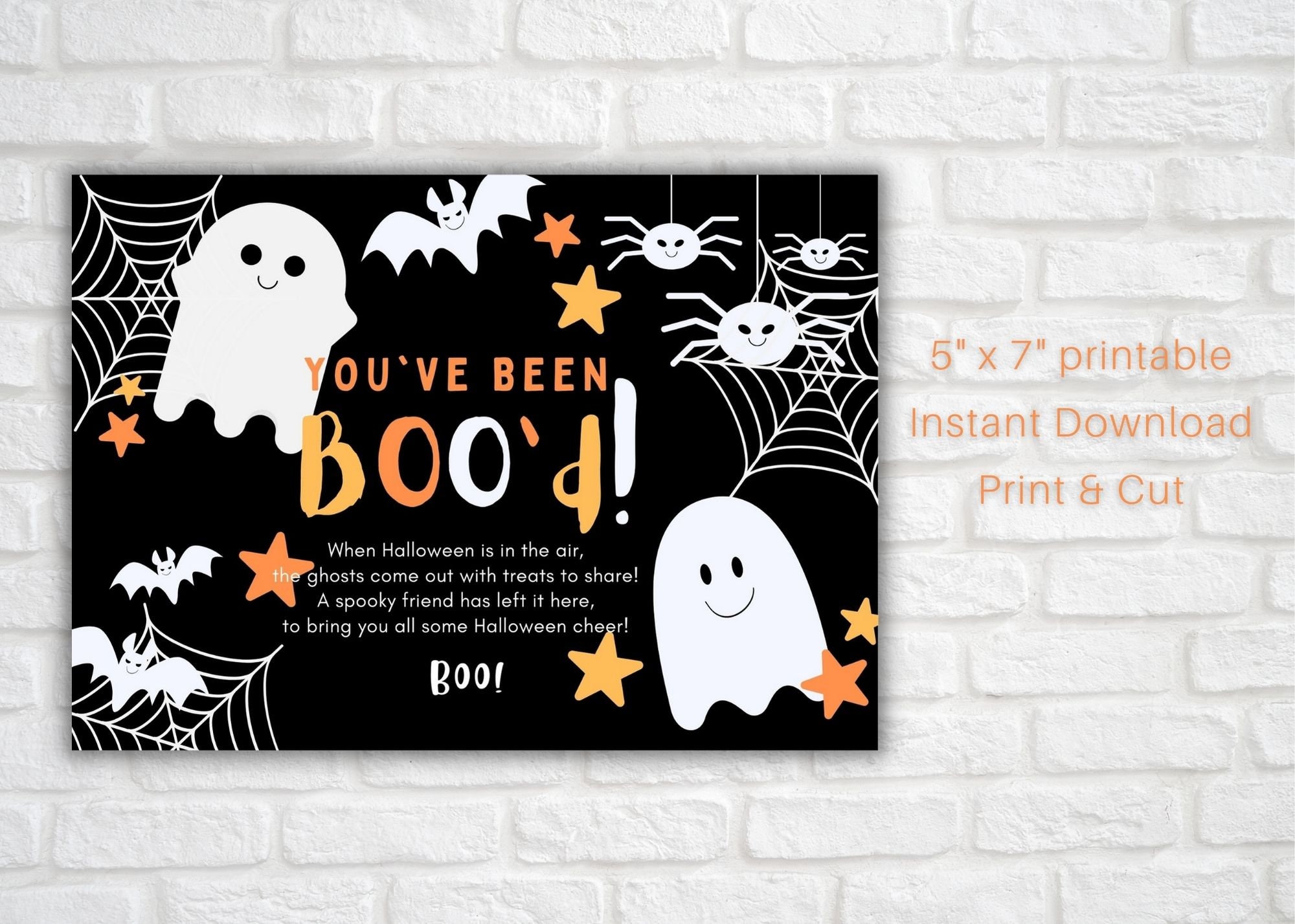 You've Been Boo'd! | Halloween Printable | Digital Instant Download ...