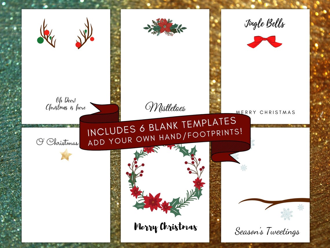 Christmas Handprint Footprint DIY Craft Christmas Keepsake - Etsy