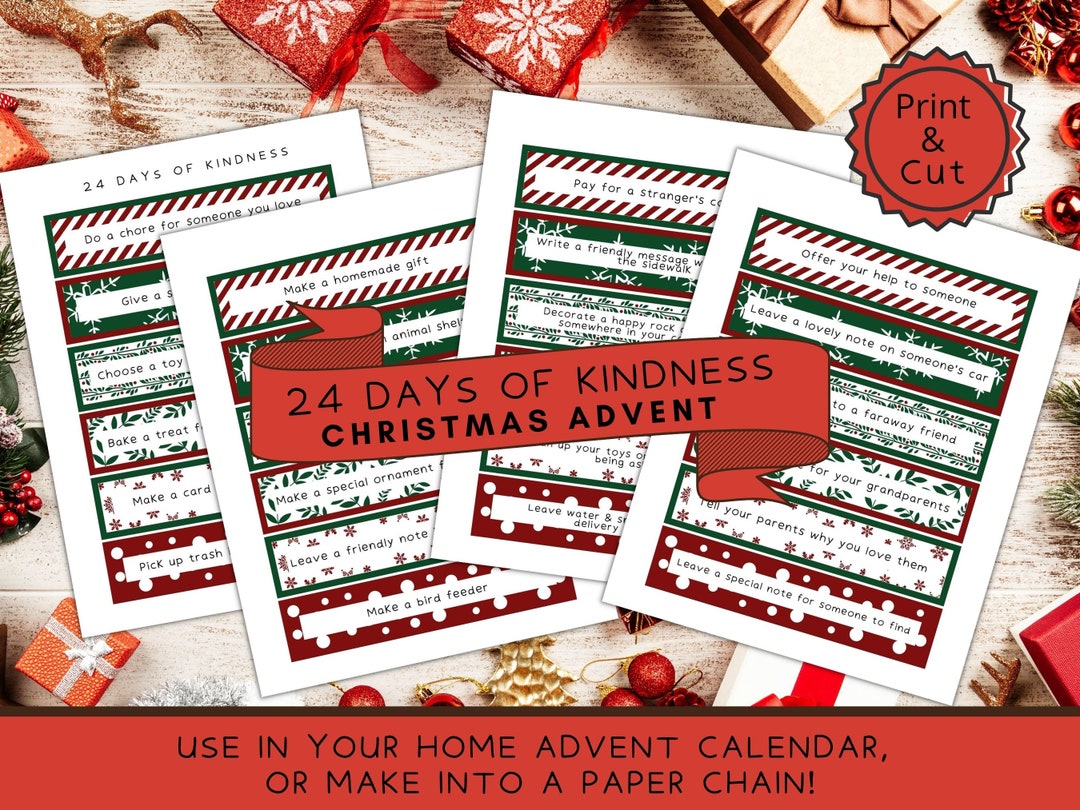 24 Days of Kindness Christmas Advent | Family Christmas | Kids ...
