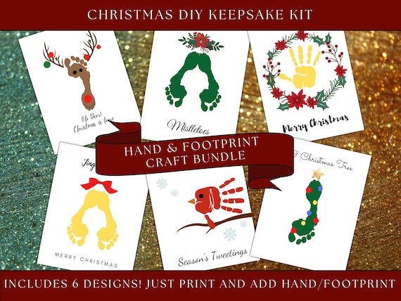 Handprint And Footprint Christmas Crafts