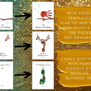 Christmas Handprint Footprint DIY Craft Christmas Keepsake | Etsy