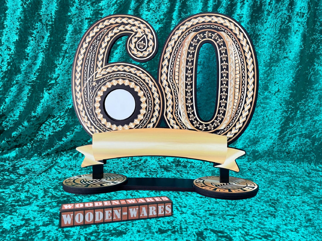 60th Birthday Key With Stand and Personalised With Photo Name and Age ...