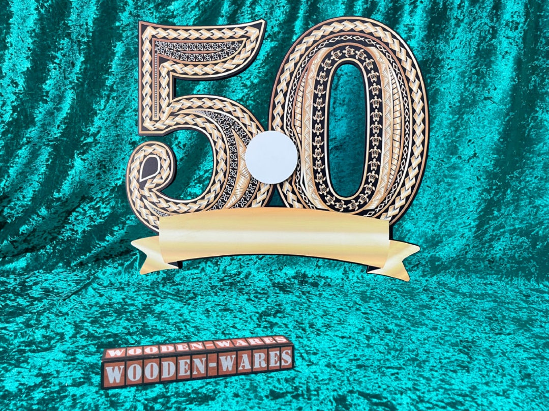 50th Birthday Key Without Stand and Personalised With Photo and Name ...