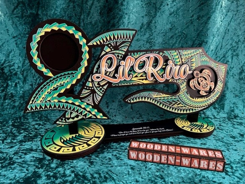 21st Birthday Key Design Stand With Personalised Photo Name and Age ...