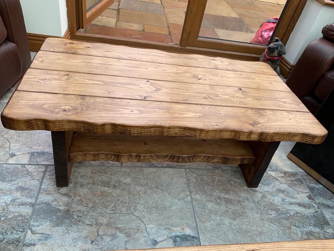 Waney Edge Coffee Table Wavey Edge Coffee Table Live Edge Rustic Coffee ...