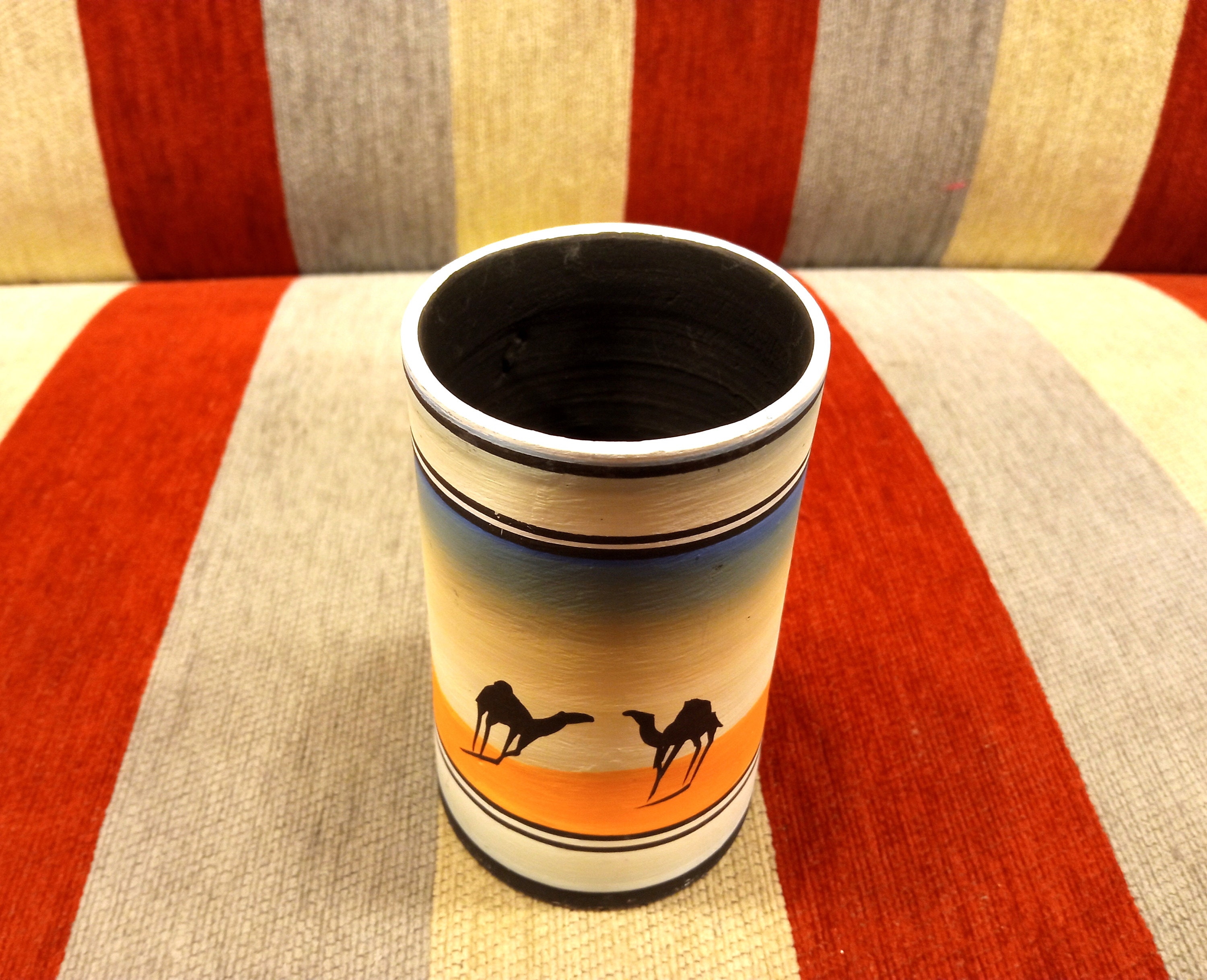 Artisan Hand-painted Pottery Gift Set: Ashtray, Tagines, Box, and ...