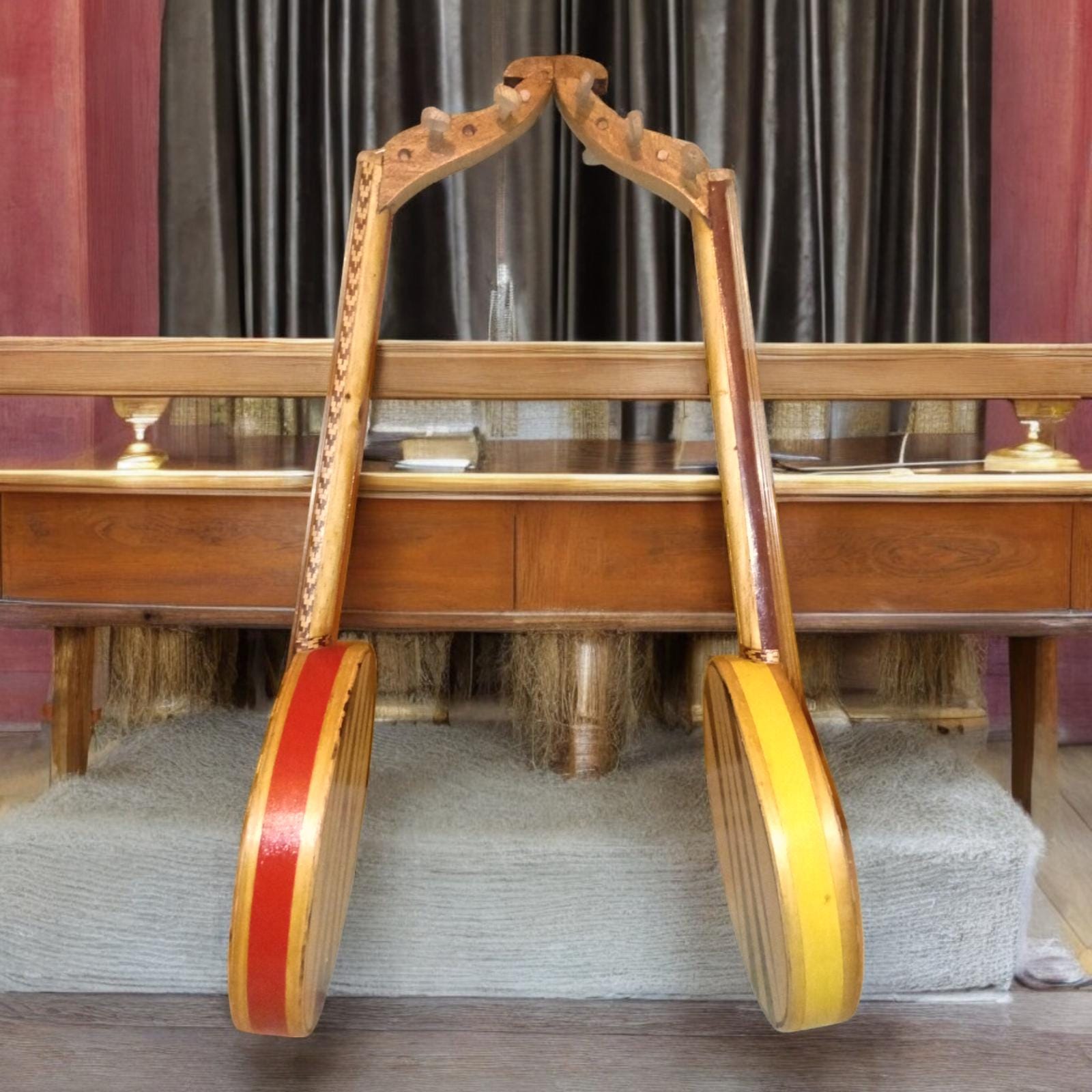 Artisan Lute Instrument - Moroccan Oud With 5 Strings, Handmade Lute ...