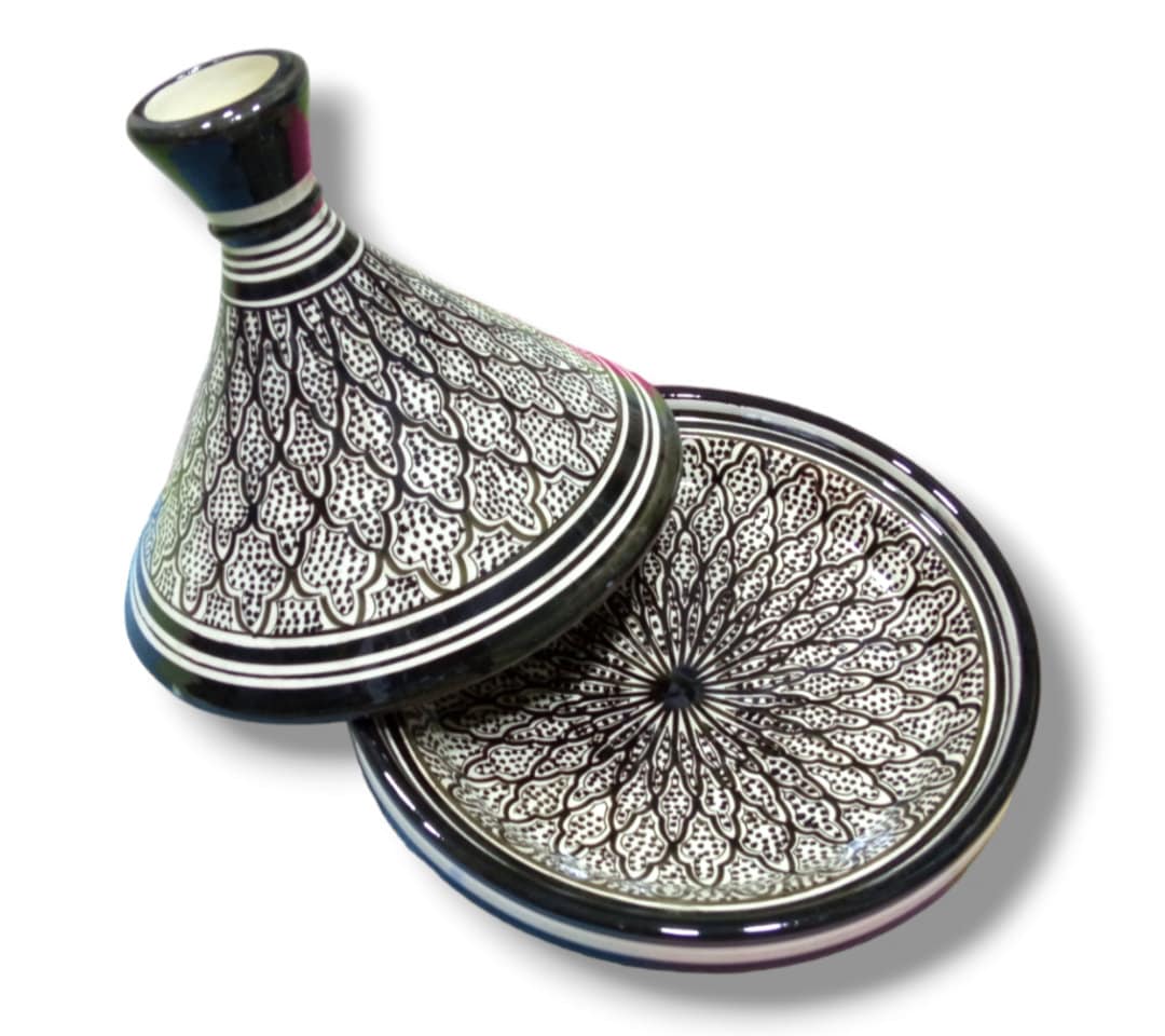 25cm Large Tagine Hand-painted Pottery Tajine Handmade Tajine Tagine ...