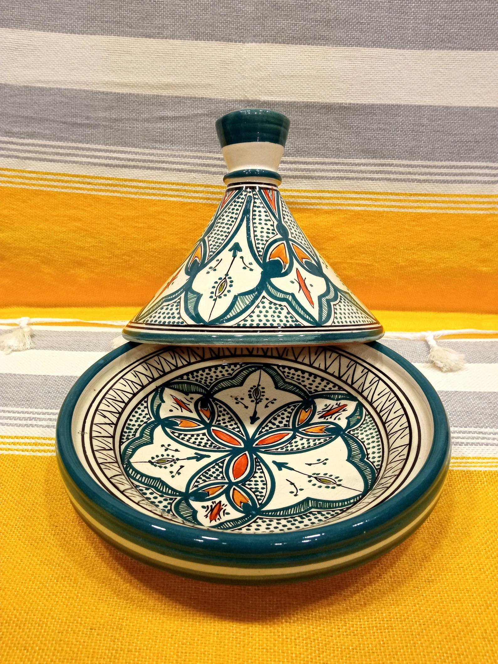 Moroccan Serving Tagine Hand-painted Tagine Decorative Tajine Tagine ...