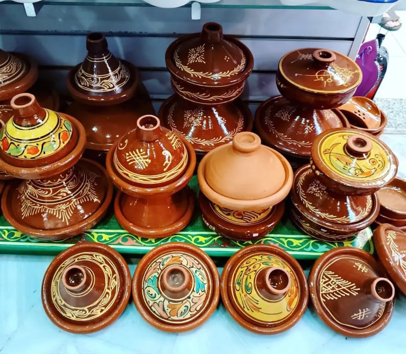 Authentic Moroccan Cooking Tagine - Handcrafted Clay Pot for Exquisite ...