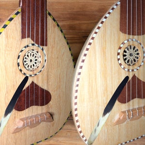 Small Lute Instrument - Handcrafted 5-string Moroccan Oud, With Nylon ...