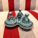 Triple Moroccan Mini Tagine for Spices, Turqoise Tagine, Spices Holder ...