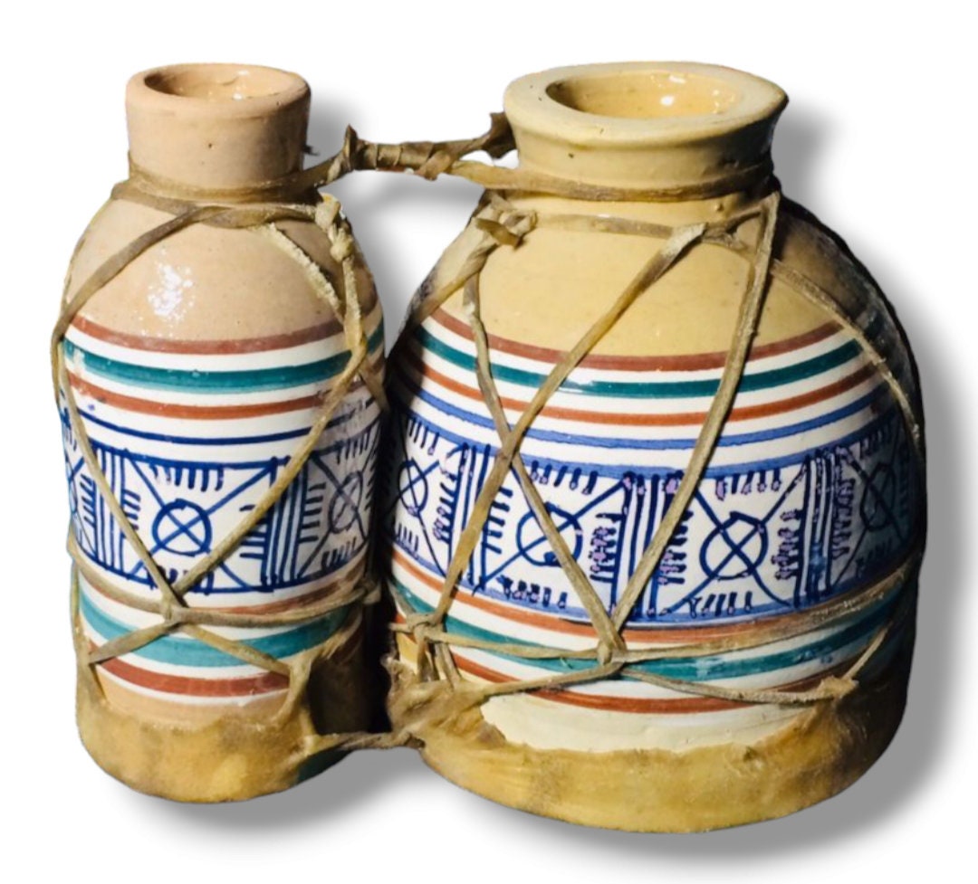 Moroccan Tam Tam Double Drum, Traditional Moroccan Clay Tam Tam ...