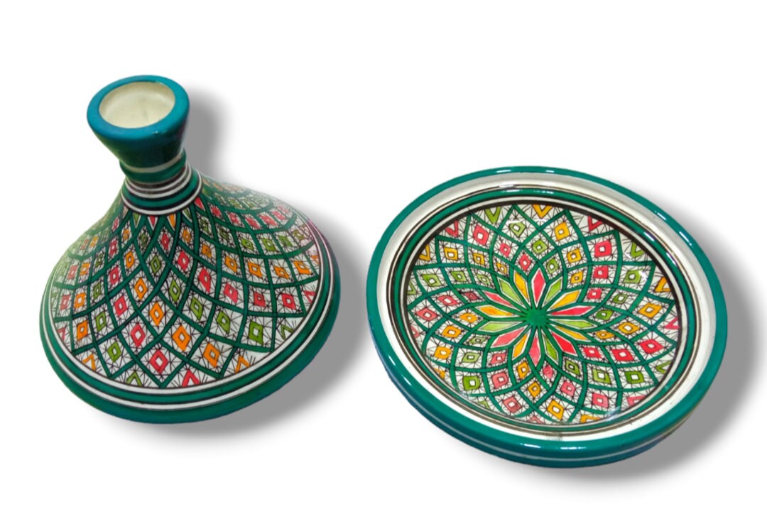 25cm Large Tagine Hand-painted Pottery Tajine Handmade Tajine Tagine ...