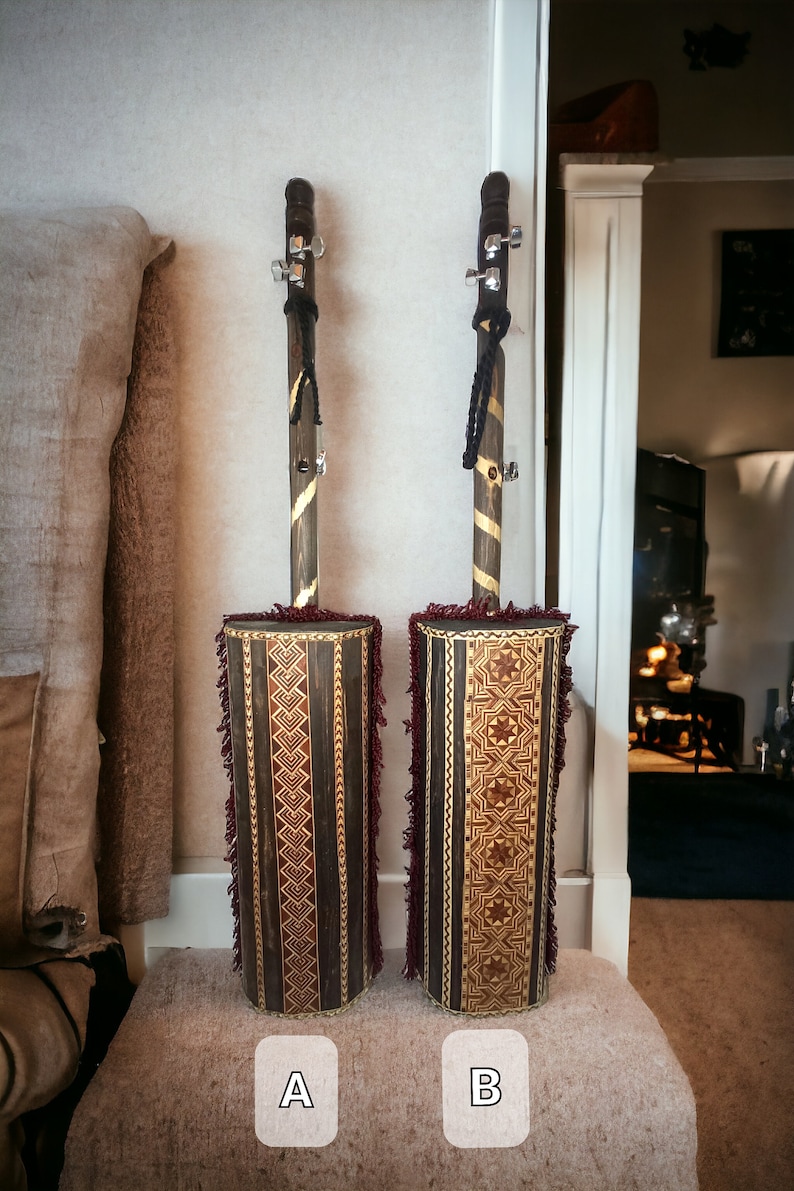 Authentic Handmade Gambri Instrument - Exquisite North African Gimbri ...