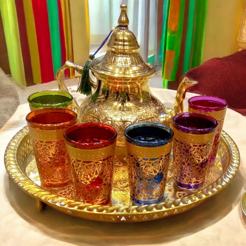 Moroccan Tea Set - Etsy