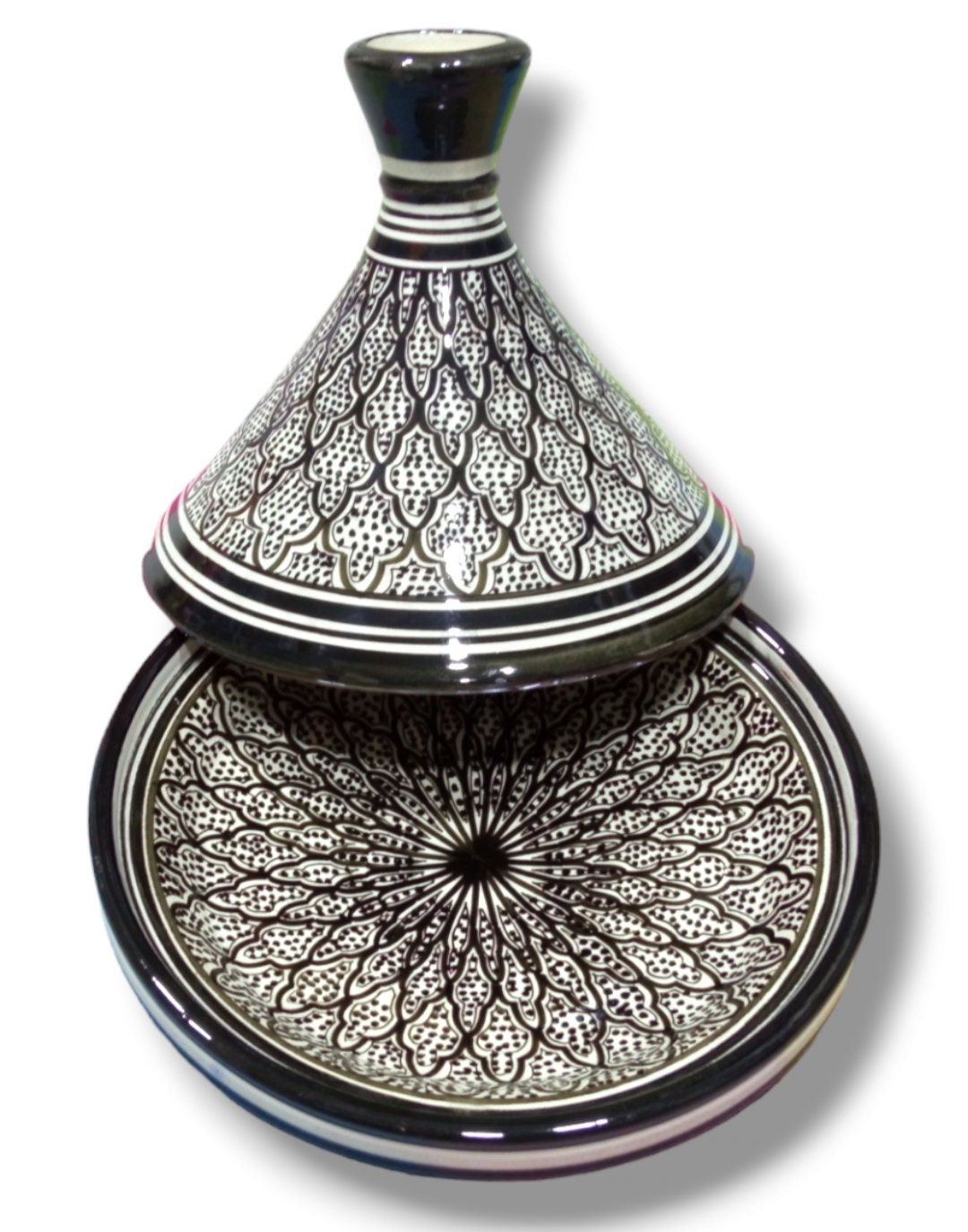 25cm Large Tagine Hand-painted Pottery Tajine Handmade Tajine Tagine ...