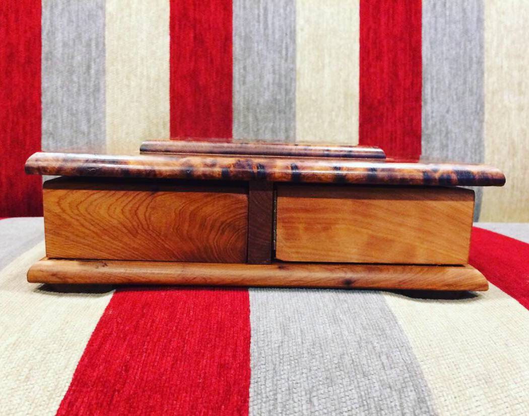 Large Handmade Moroccan Puzzel Box the Cool Box Secret Box Wooden Box ...