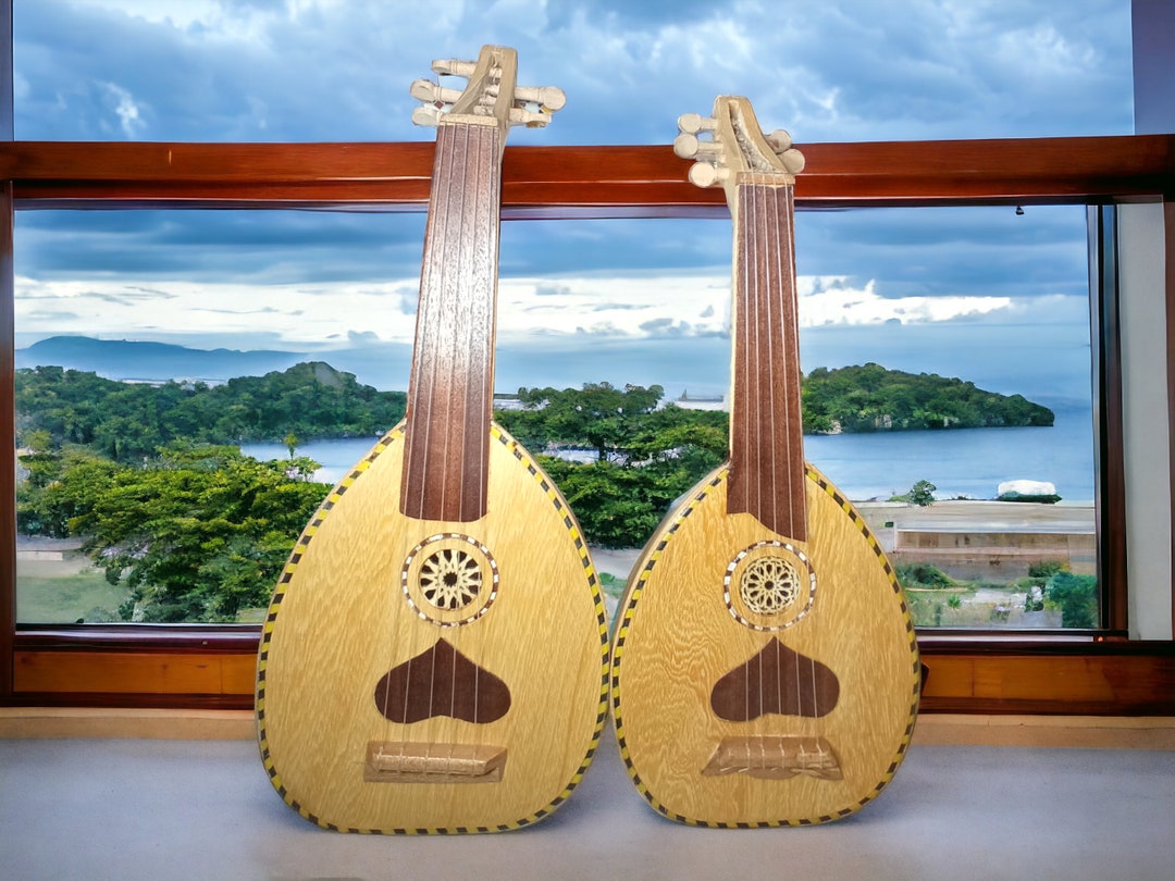 Exquisite Lute Instrument - Authentic Handmade Arabic Oud, 5-string ...