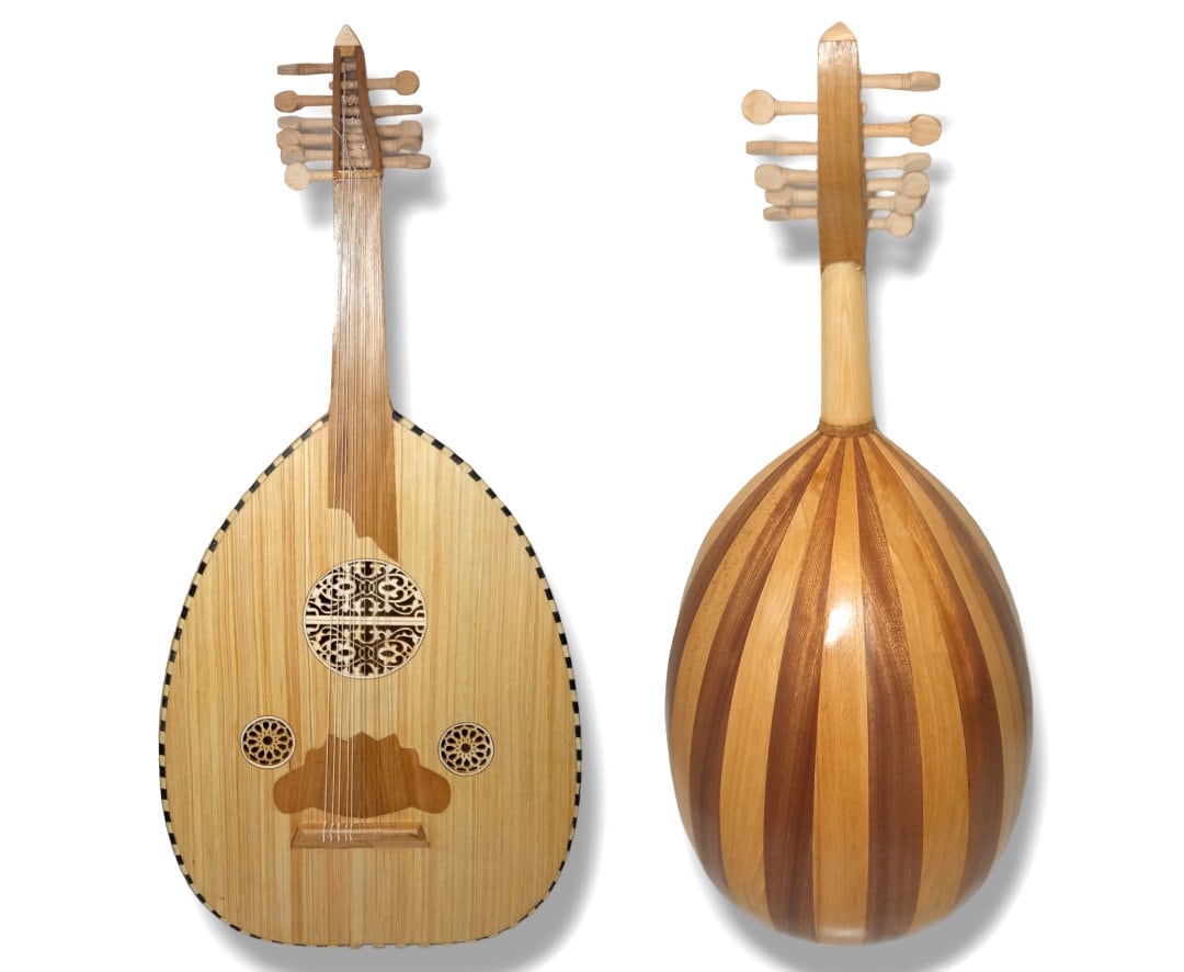 Large Lute Oud Music Instrument With 11 Strings Melodies, Handmade ...