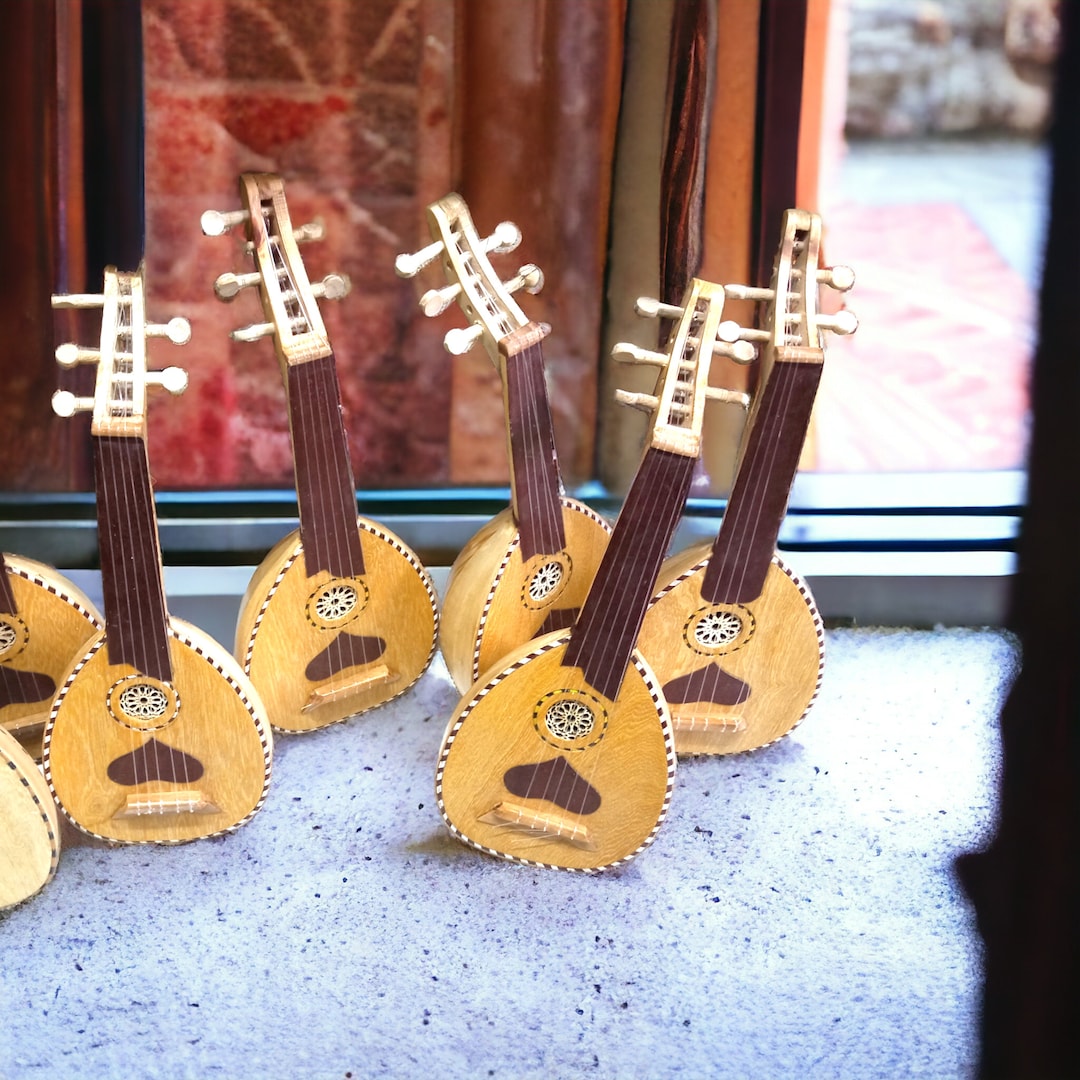 Small Lute Oud Music Instrument With 5 Strings Melodies, Handmade ...