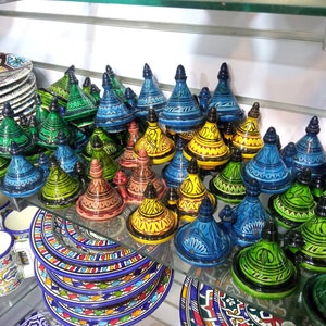 Triple Moroccan Mini Tagine for Spices, Small 3 Tagines , Spices Holder ...