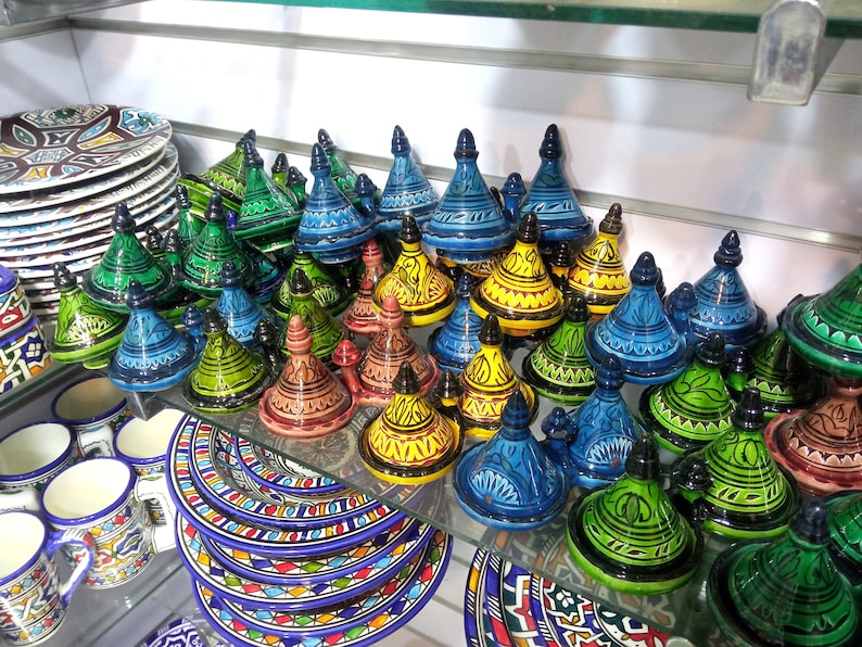 Triple Moroccan Mini Tagine for Spices, Small 3 Tagines , Spices Holder ...