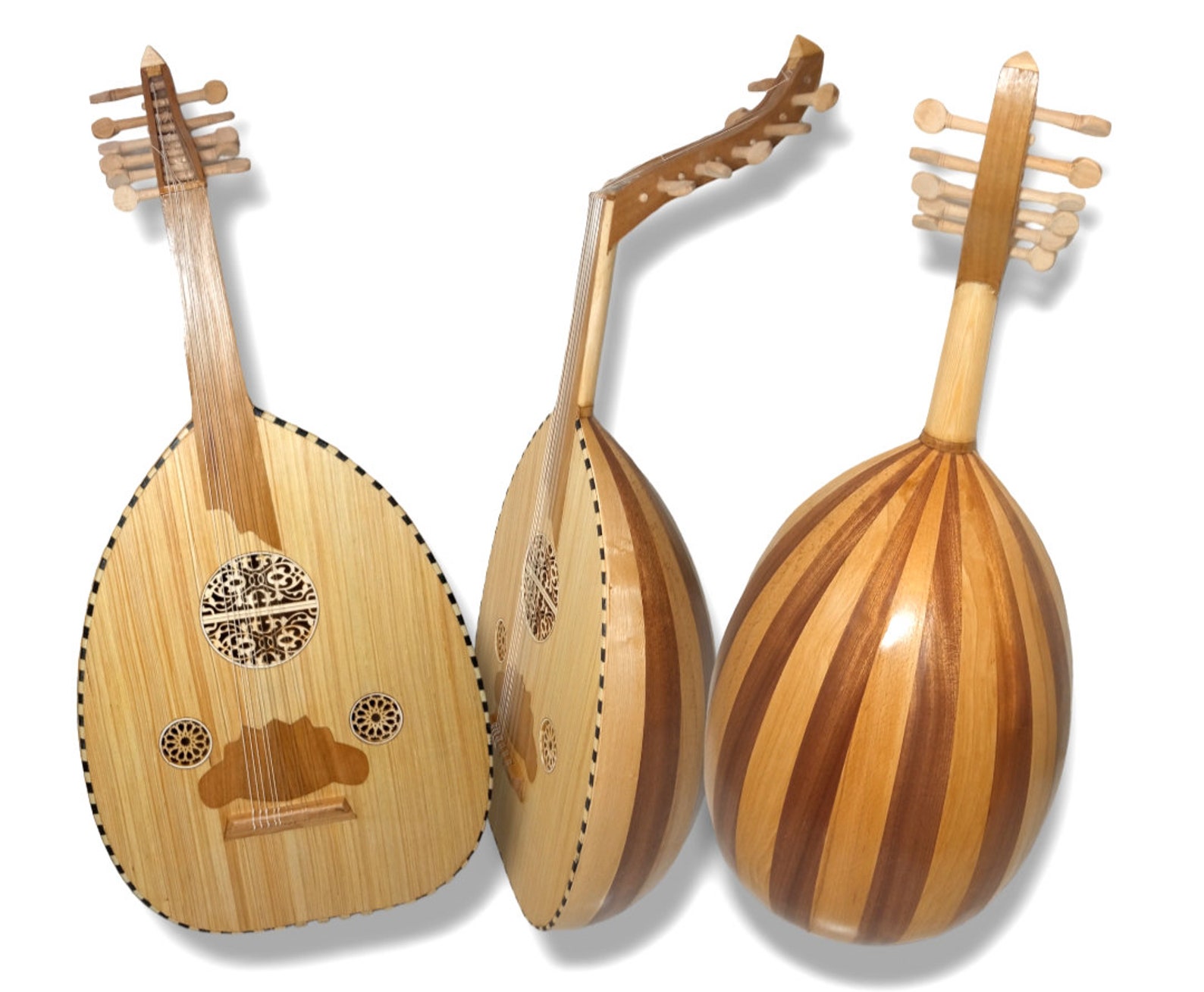 Large Lute Oud Music Instrument With 11 Strings Melodies, Handmade ...