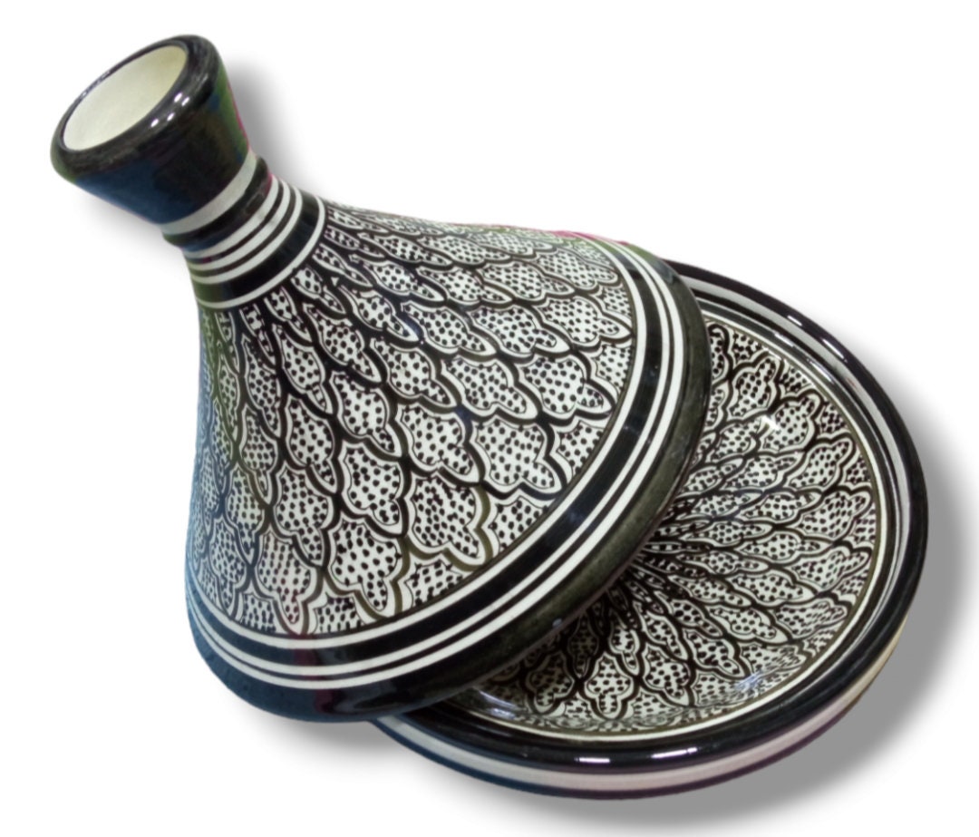 25cm Large Tagine Hand-painted Pottery Tajine Handmade Tajine Tagine ...