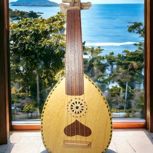 Exquisite Lute Instrument - Authentic Handmade Arabic Oud, 5-string ...