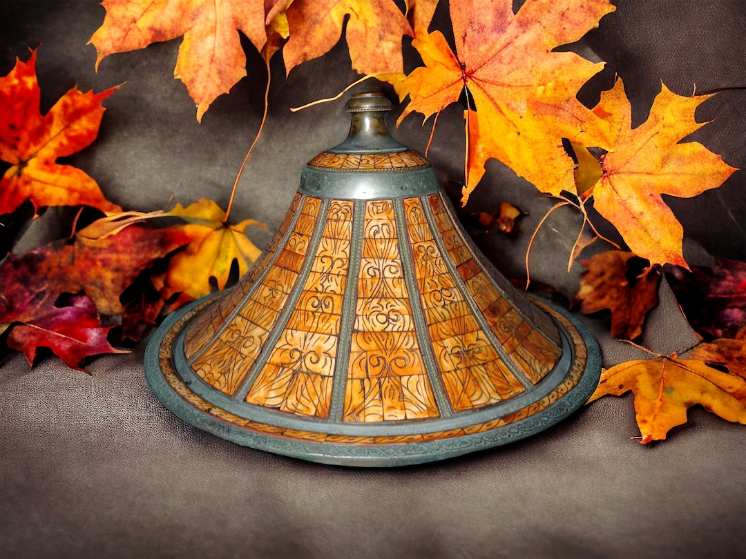 Grand Antique Tagine: Extra-large, Metal & Camel Bone Tajine ...
