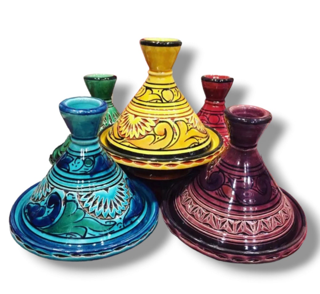Moroccan Serving Tagine Hand-painted Tagine Decorative Tajine Tagine ...