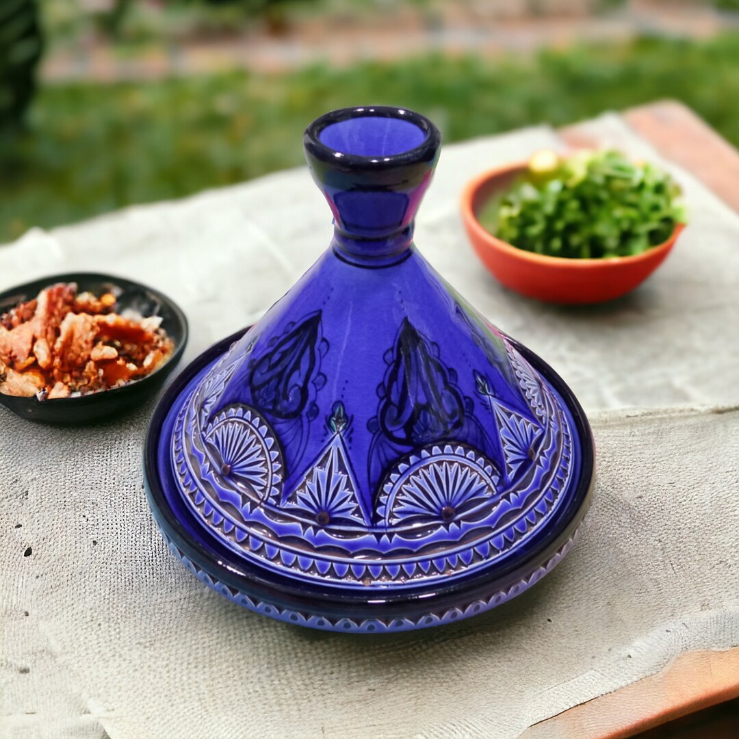 25cm Large Tagine Hand-painted Pottery Tajine Handmade Tajine Tagine ...