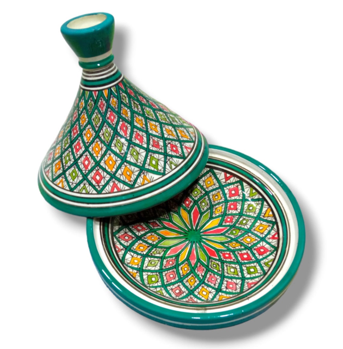 25cm Large Tagine Hand-painted Pottery Tajine Handmade Tajine Tagine ...