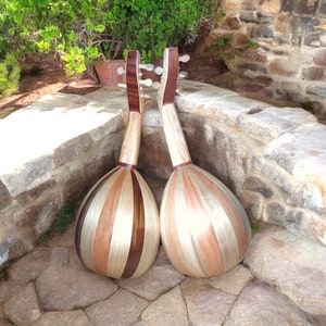 Small Lute Instrument - Handcrafted 5-string Moroccan Oud, With Nylon ...