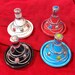 Set of 4 Small Multi-color Pottery Tagines With Metal Accents, Tagine ...