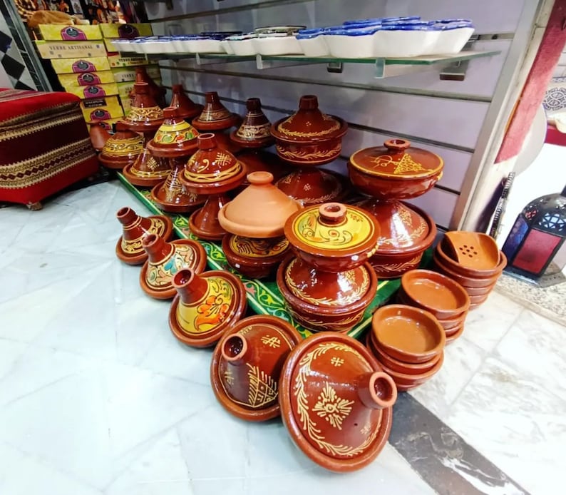 Authentic Moroccan Cooking Tagine - Handcrafted Clay Pot for Exquisite ...