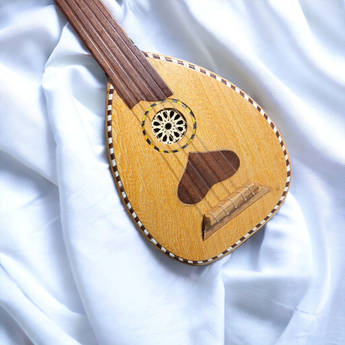 Small Lute Oud Music Instrument With 5 Strings Melodies, Handmade ...